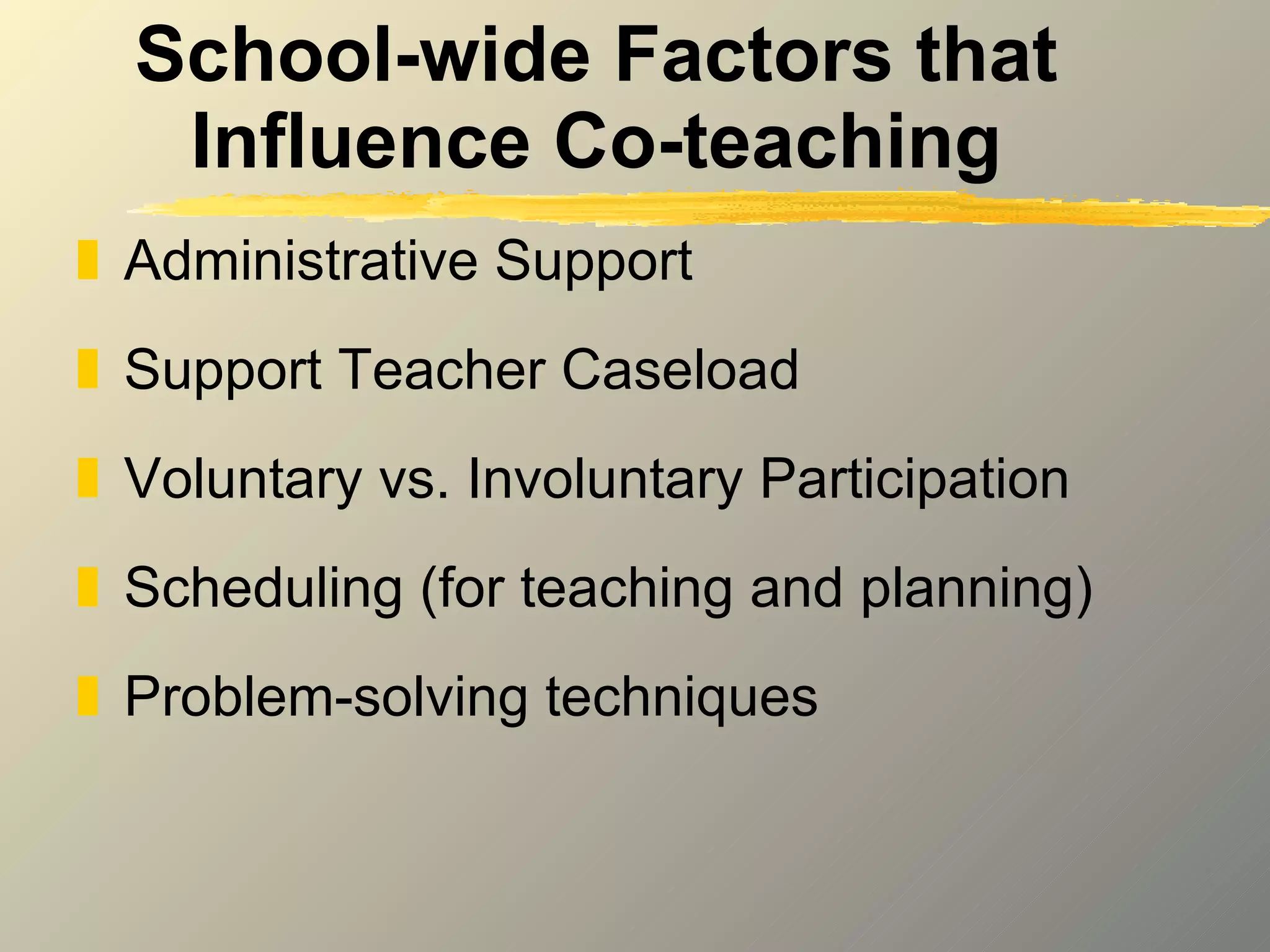 Co teaching presentation | PPT