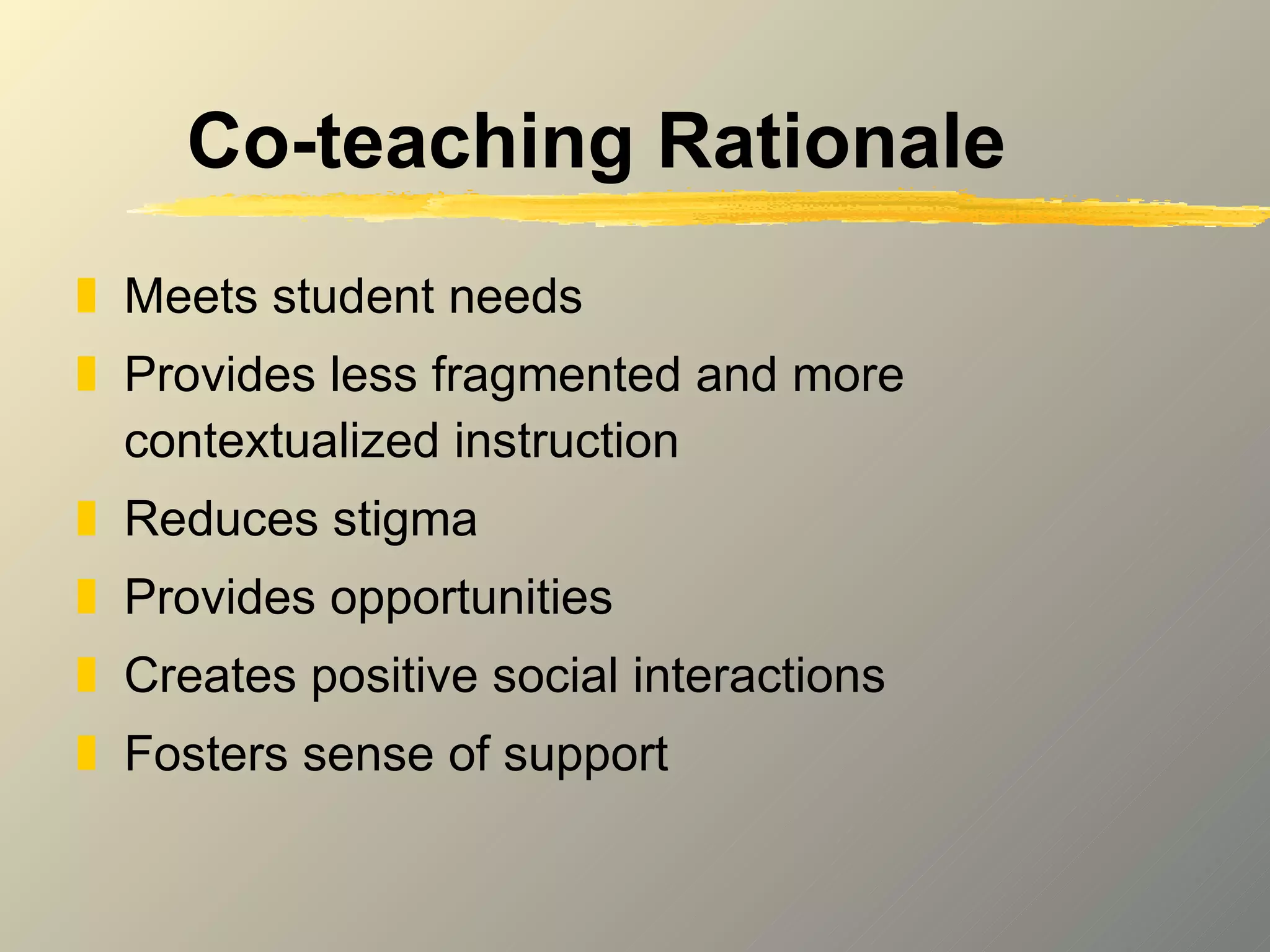 Co teaching presentation | PPT