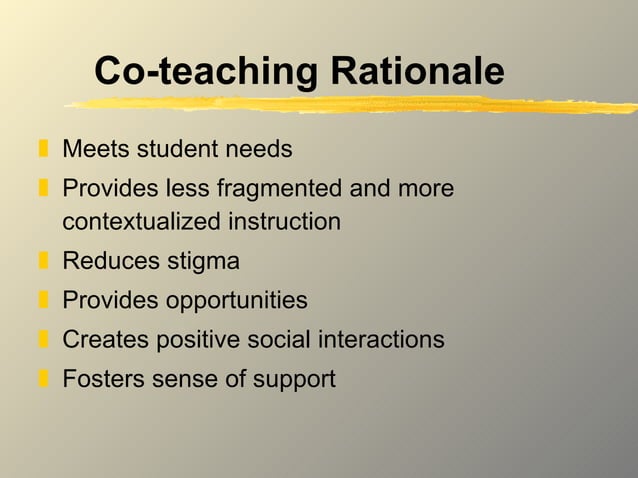 Co teaching presentation | PPT