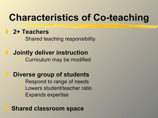 Co teaching presentation | PPT