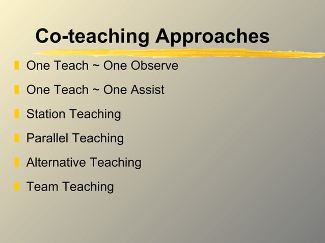 Co teaching presentation | PPT