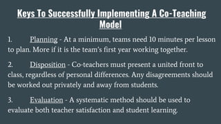 Co teaching presentation | PPTX