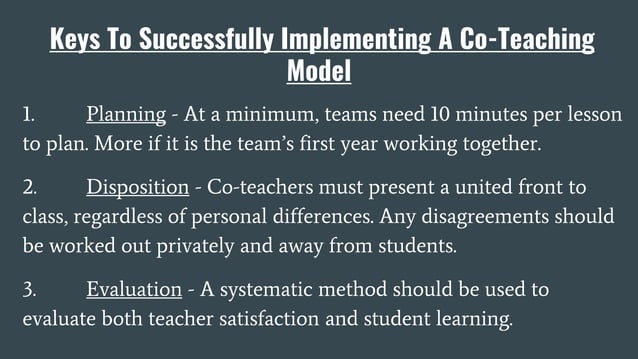 Co teaching presentation | PPTX