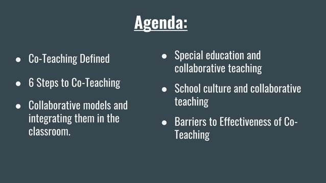 Co teaching presentation | PPTX