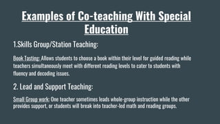 Co teaching presentation | PPTX