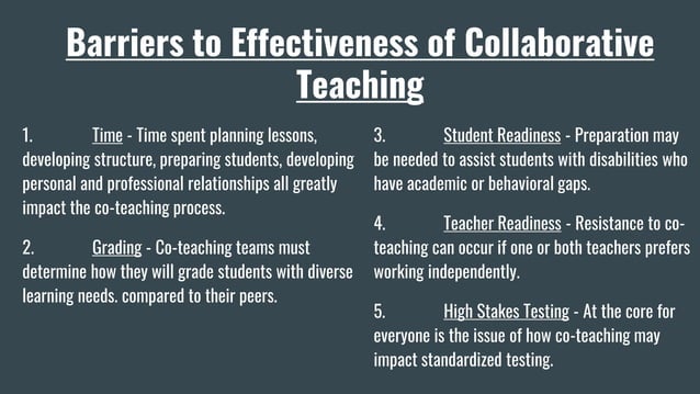 Co teaching presentation | PPTX