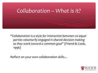 Co-Teaching Meeting the Needs of all Students | PPT