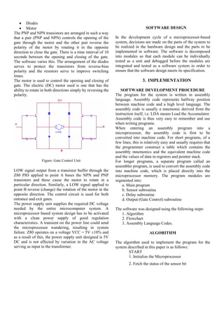 Microprocessor-Based Automatic Door Opener | PDF