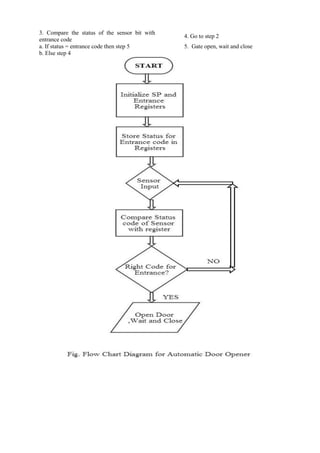 Microprocessor-Based Automatic Door Opener | PDF