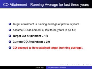 CO attainment - Calculation for KTU | PDF