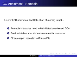 CO attainment - Calculation for KTU | PDF