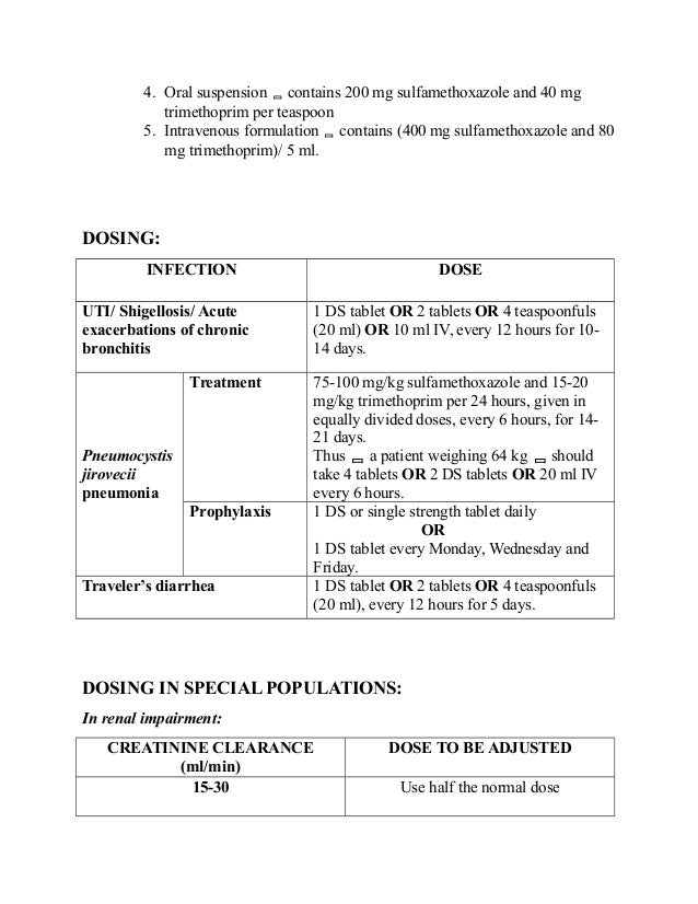 Co-trimoxazole drug profile by RxVichuZ!