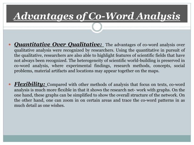 Co word analysis | PPT