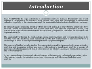 Co word analysis | PPTX