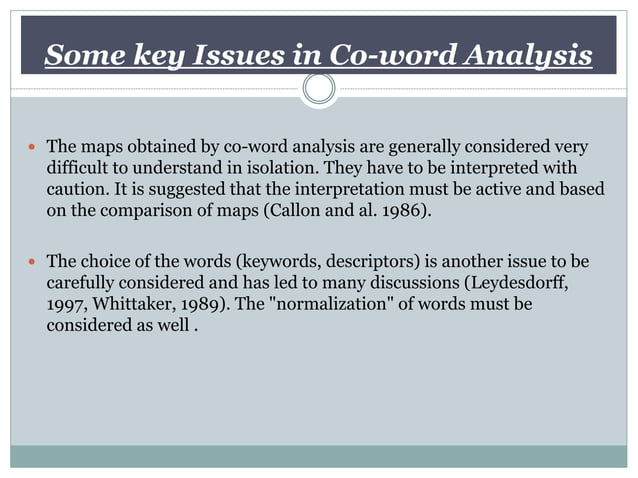 Co word analysis | PPT