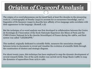 Co word analysis | PPT