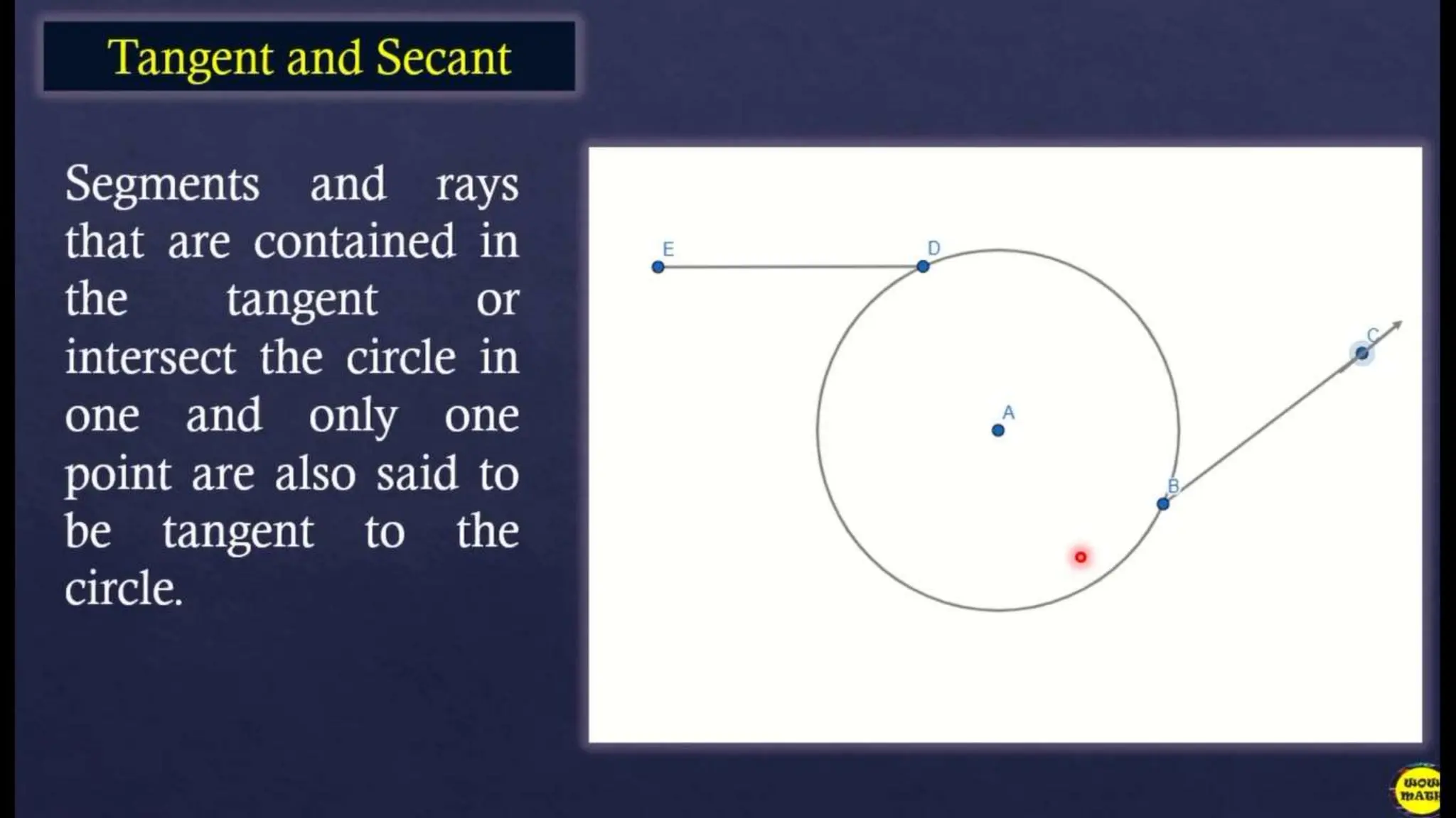 Tangents, Secants, Segments and Sector of a Circle pptx | PPTX