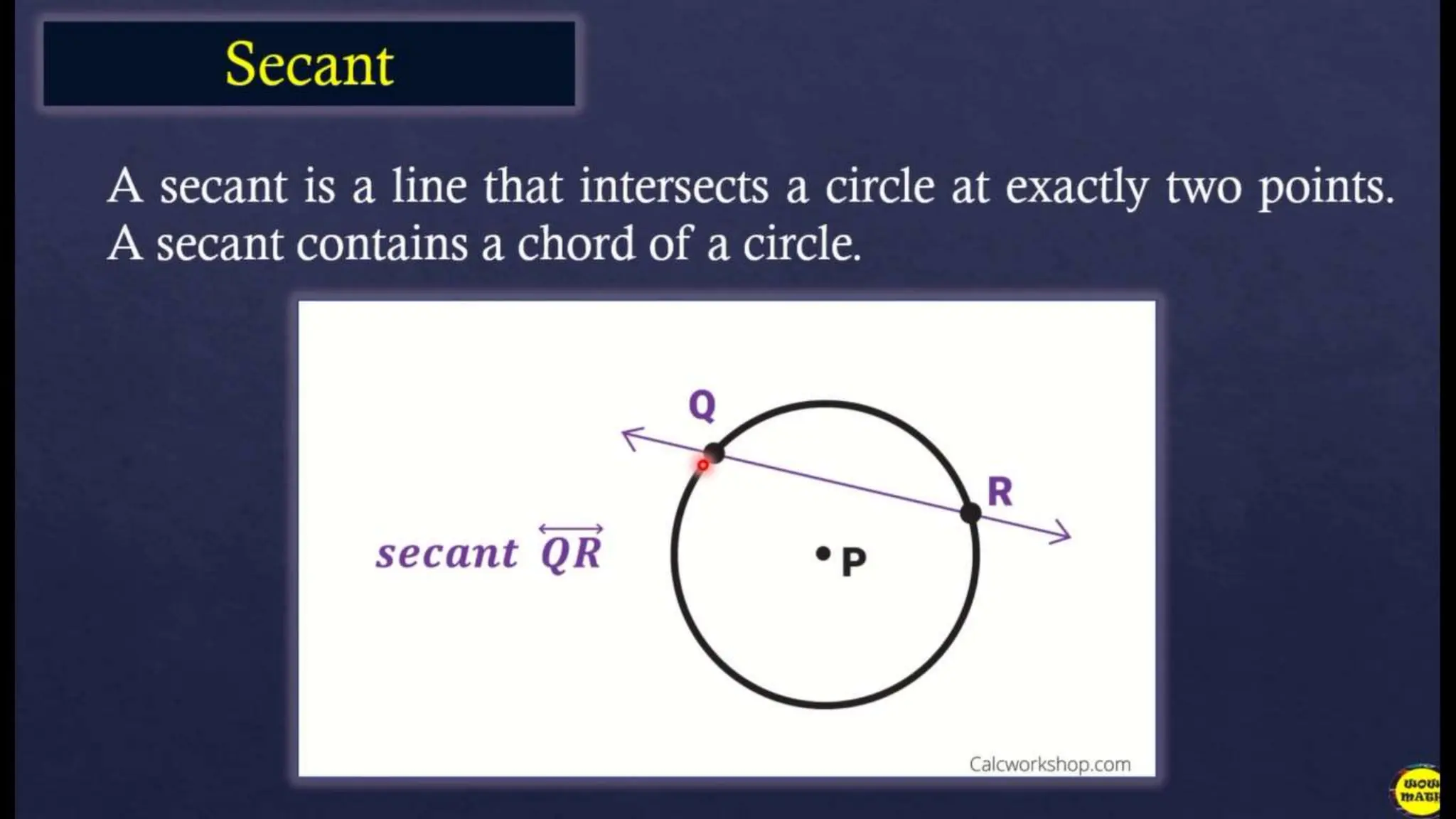 Tangents, Secants, Segments and Sector of a Circle pptx | PPTX