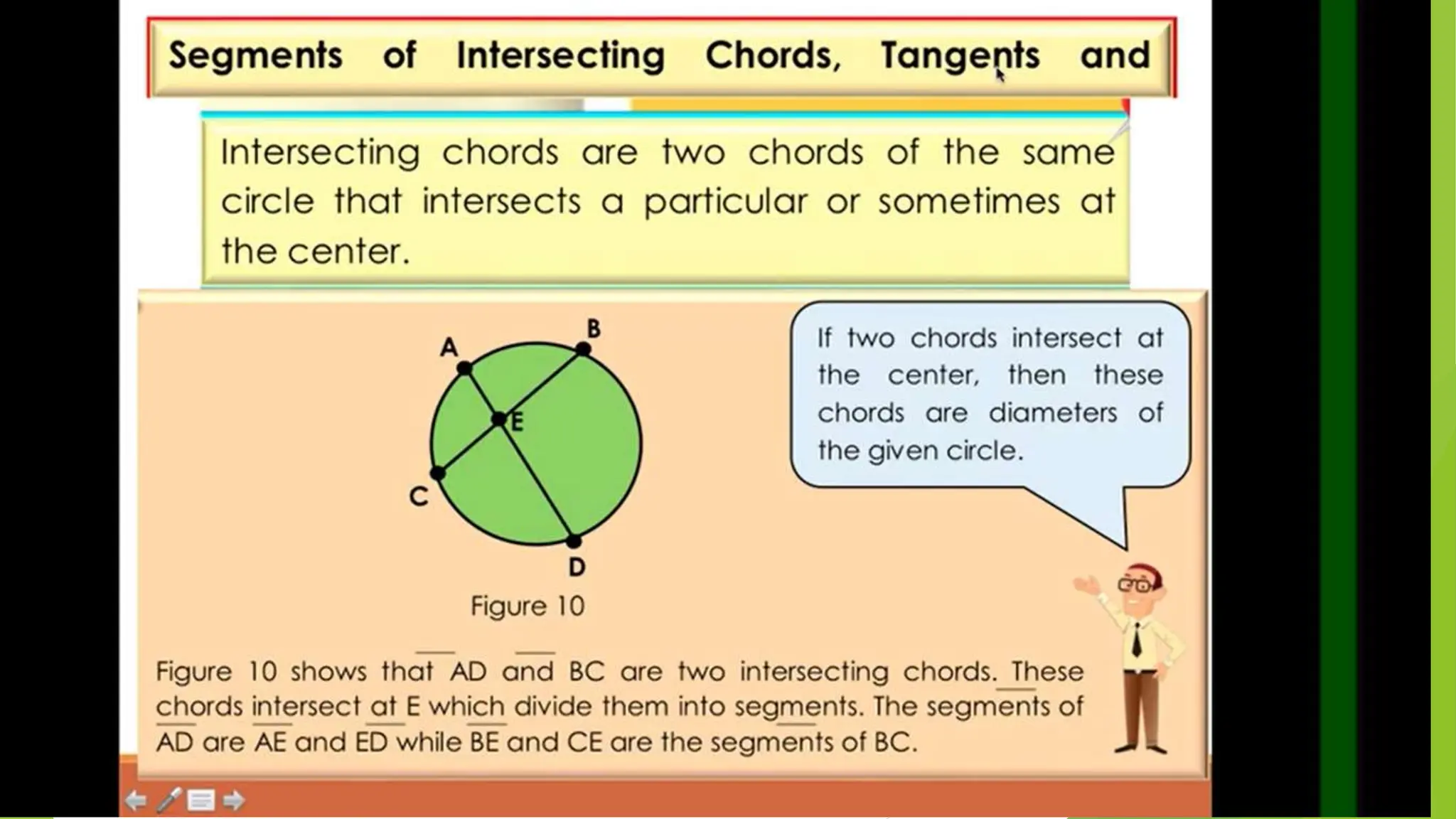 Tangents Secants Segments And Sector Of A Circle Pptx Pptx