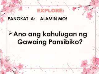 Mga Gawaing Pansibiko ng isang Mamamamayan | PPTX
