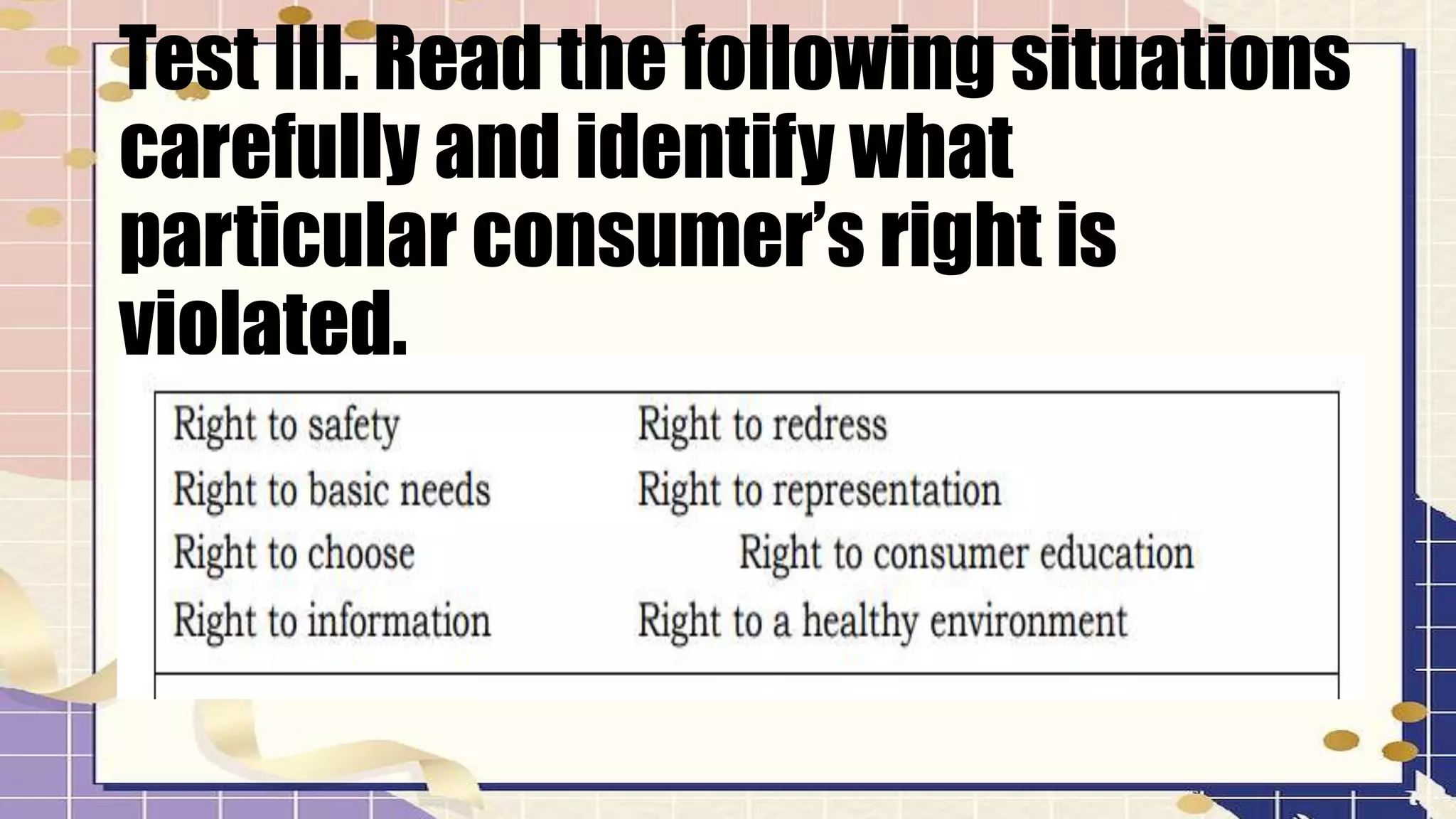 Consumer welfare and Protection | PPTX