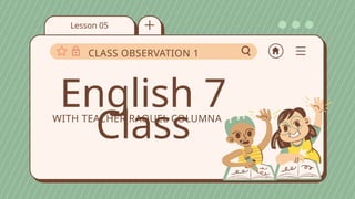 co1 2023 2024 DS RS.pptx English 7 classroom observation | PPT