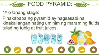 food pyramid food pyramid health demonstration teaching lesson | PPT