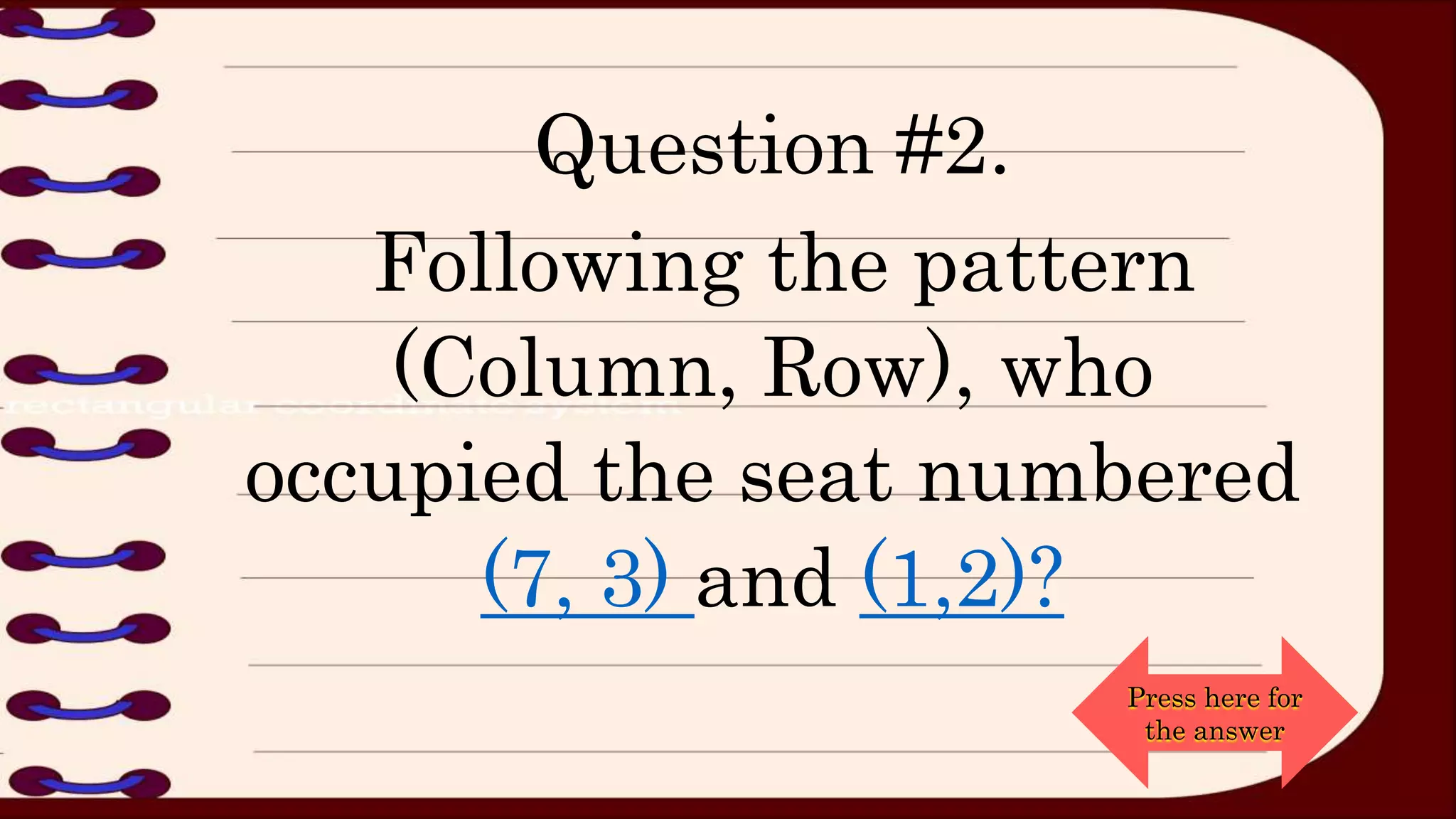 Rectangular Coordinate System Ppt Pptx Physics Science