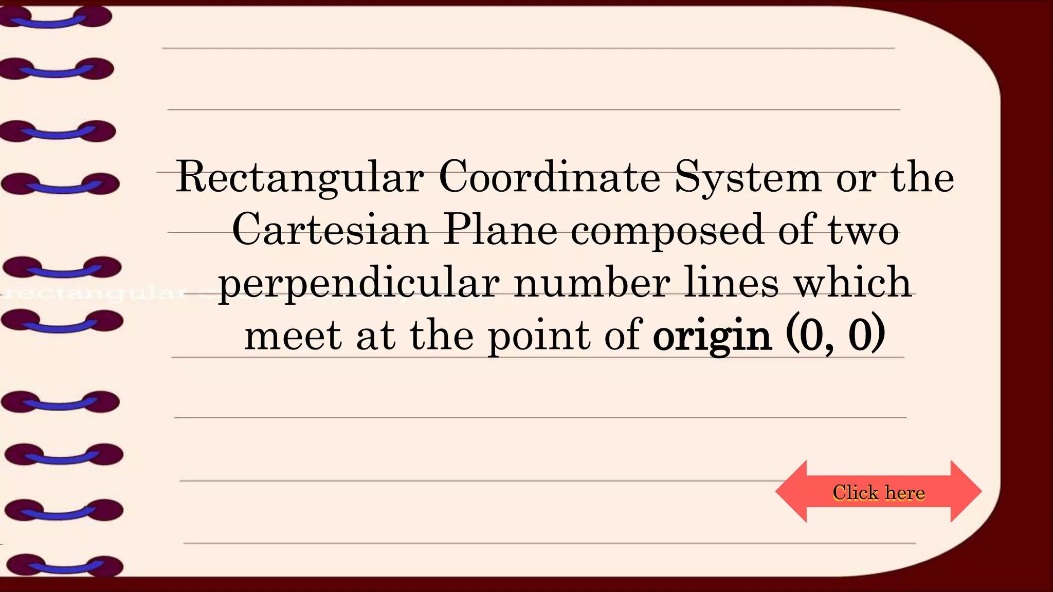 Rectangular Coordinate System PPT | PPTX | Physics | Science