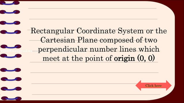 Rectangular Coordinate System PPT | PPTX | Physics | Science