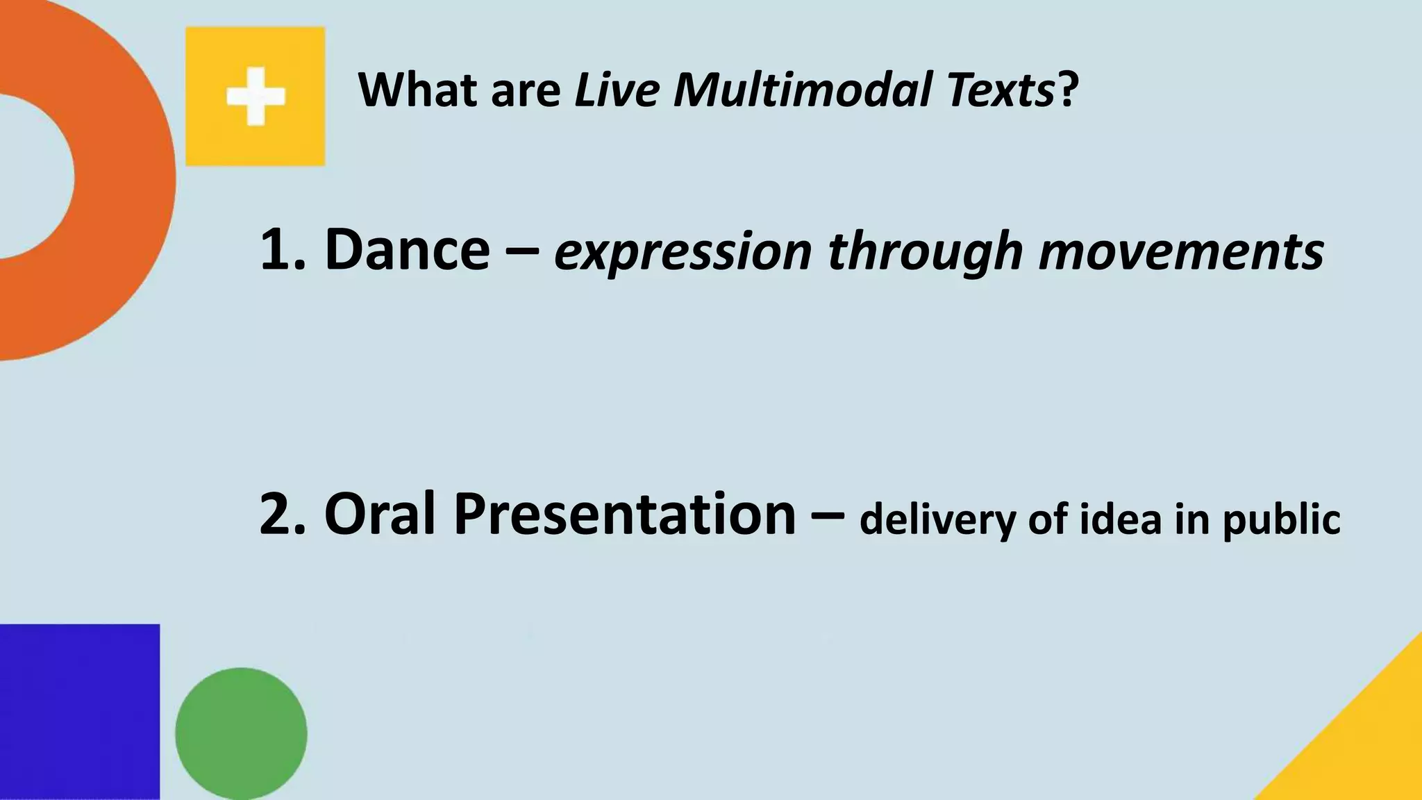 Multimodal Texts | PPTX