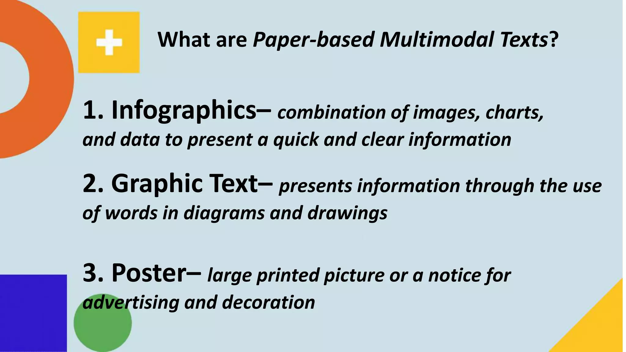 Multimodal Texts | PPTX
