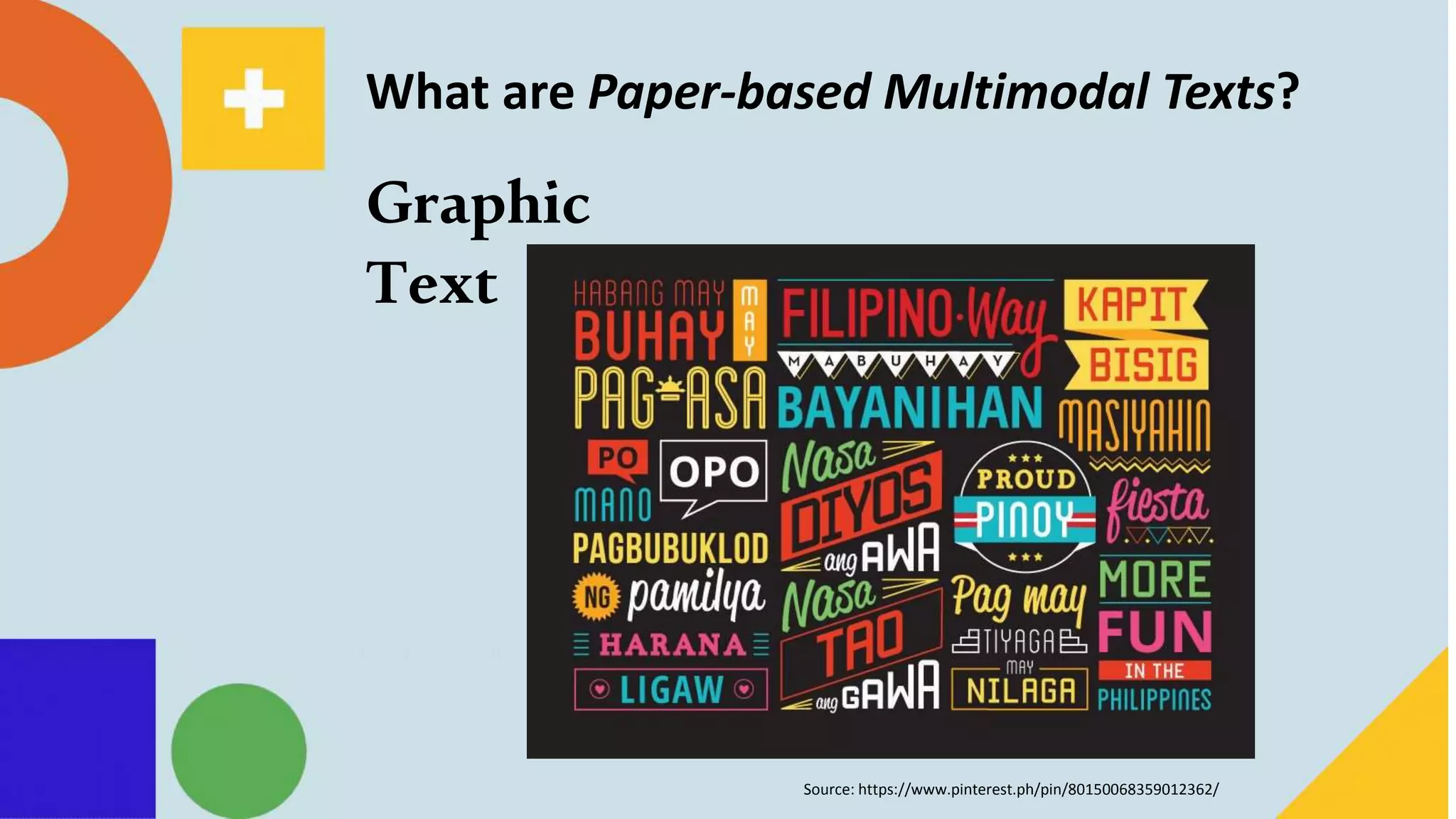 Multimodal Texts | PPTX