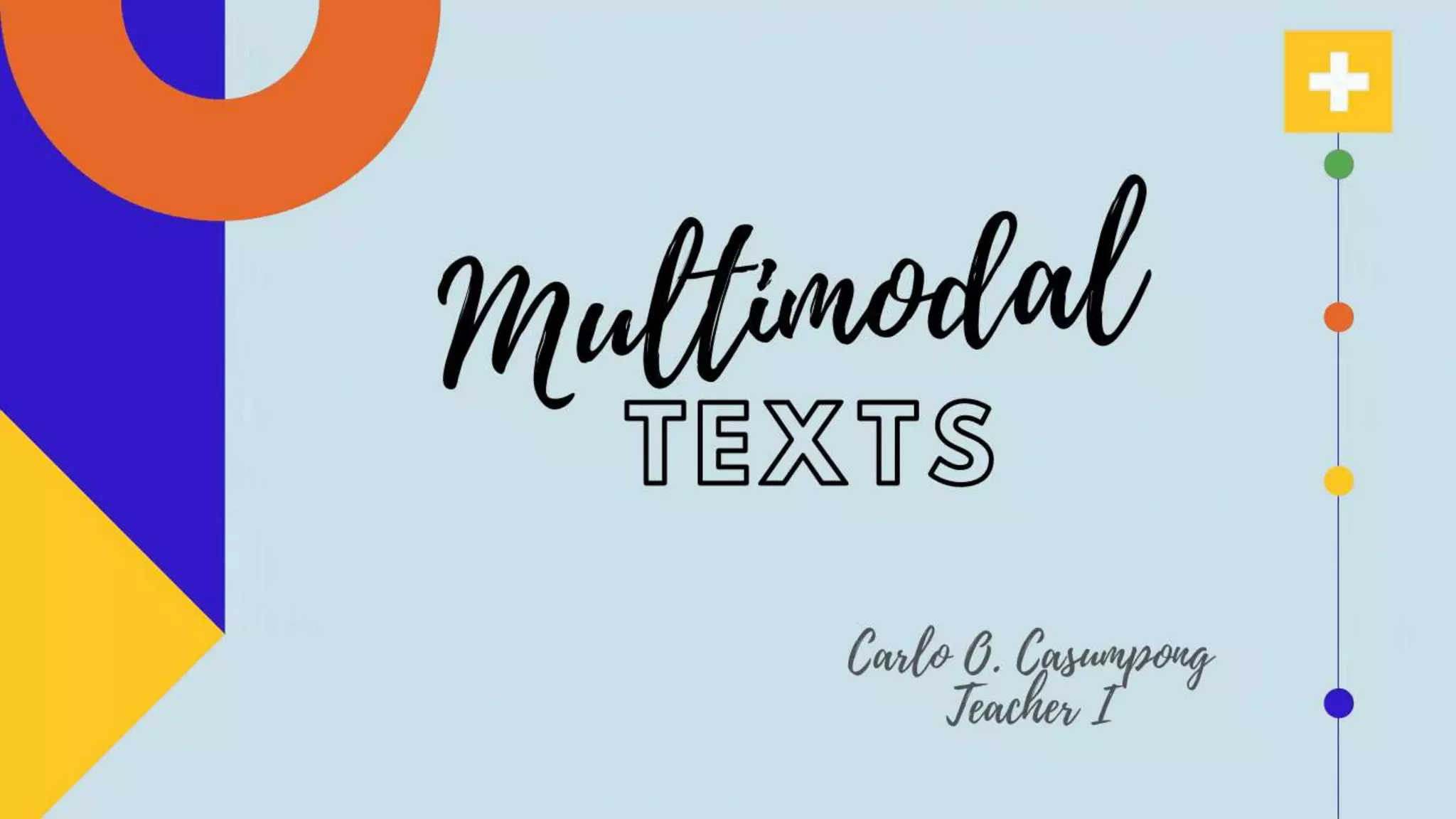 Multimodal Texts | PPTX