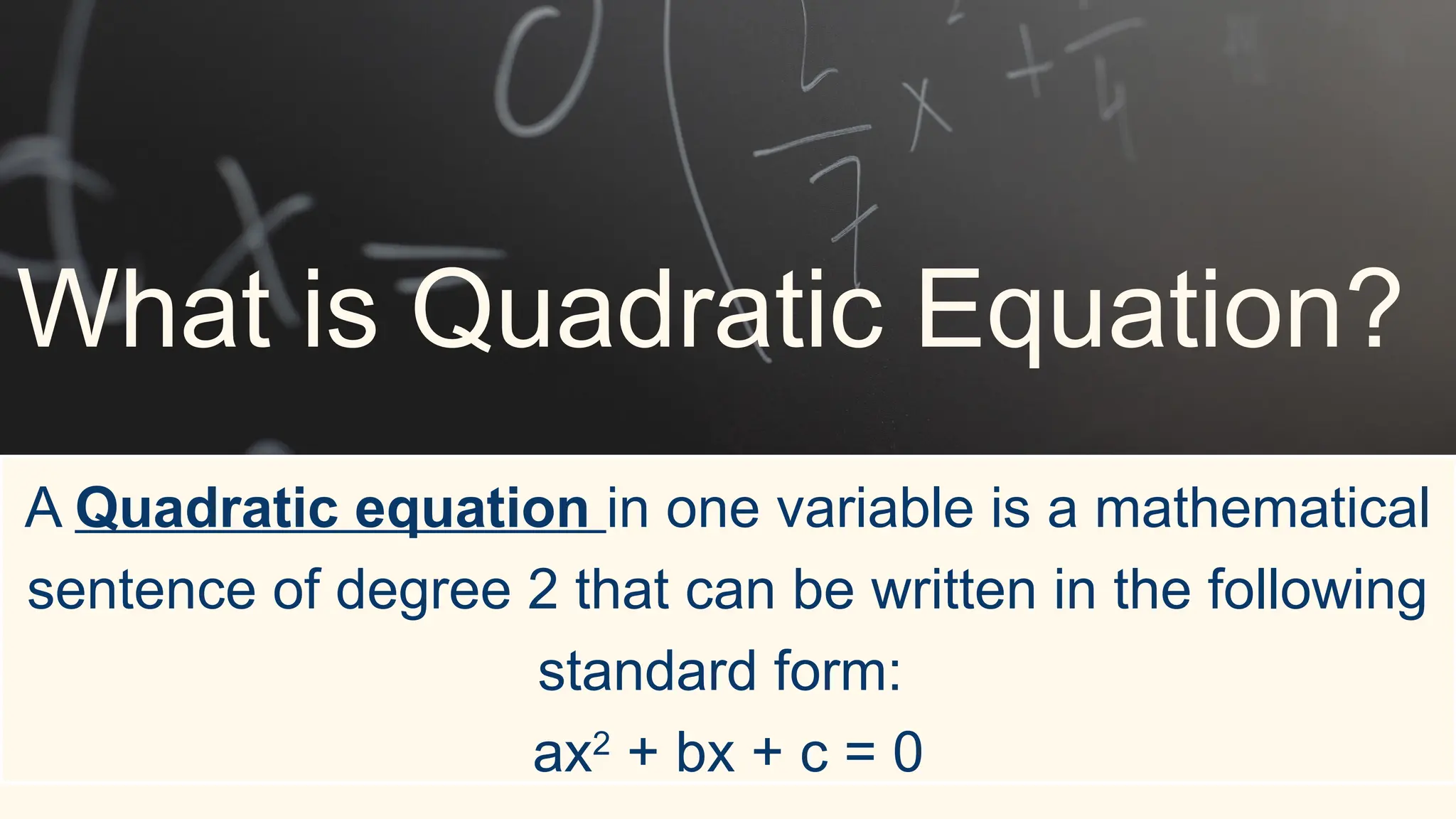 Illustrations of Quadratic Equationspptx | PPTX
