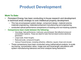 Persistent Energy CSP | PPT