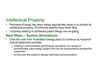 Persistent Energy CSP | PPT