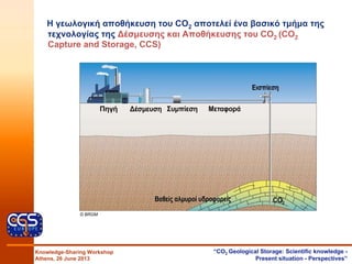ΓΕΩΛΟΓΙΚΗ ΑΠΟΘΗΚΕΥΣΗ ΤΟΥ CO2: ΓΕΝΙΚΕΣ ΑΡΧΕΣ ΚΑΙ ΕΝΝΟΙΕΣ | PDF