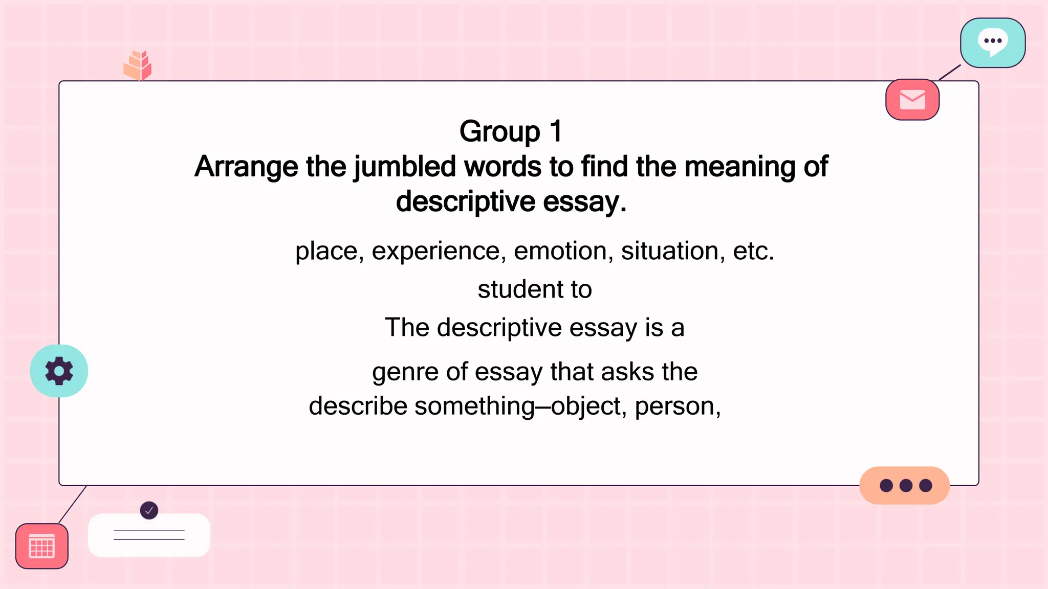 Classroom Observation English Grade 5 week 2 | PPTX