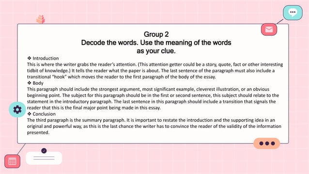 Classroom Observation English Grade 5 week 2 | PPTX
