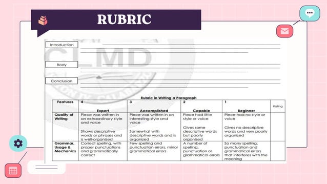 Classroom Observation English Grade 5 week 2 | PPTX