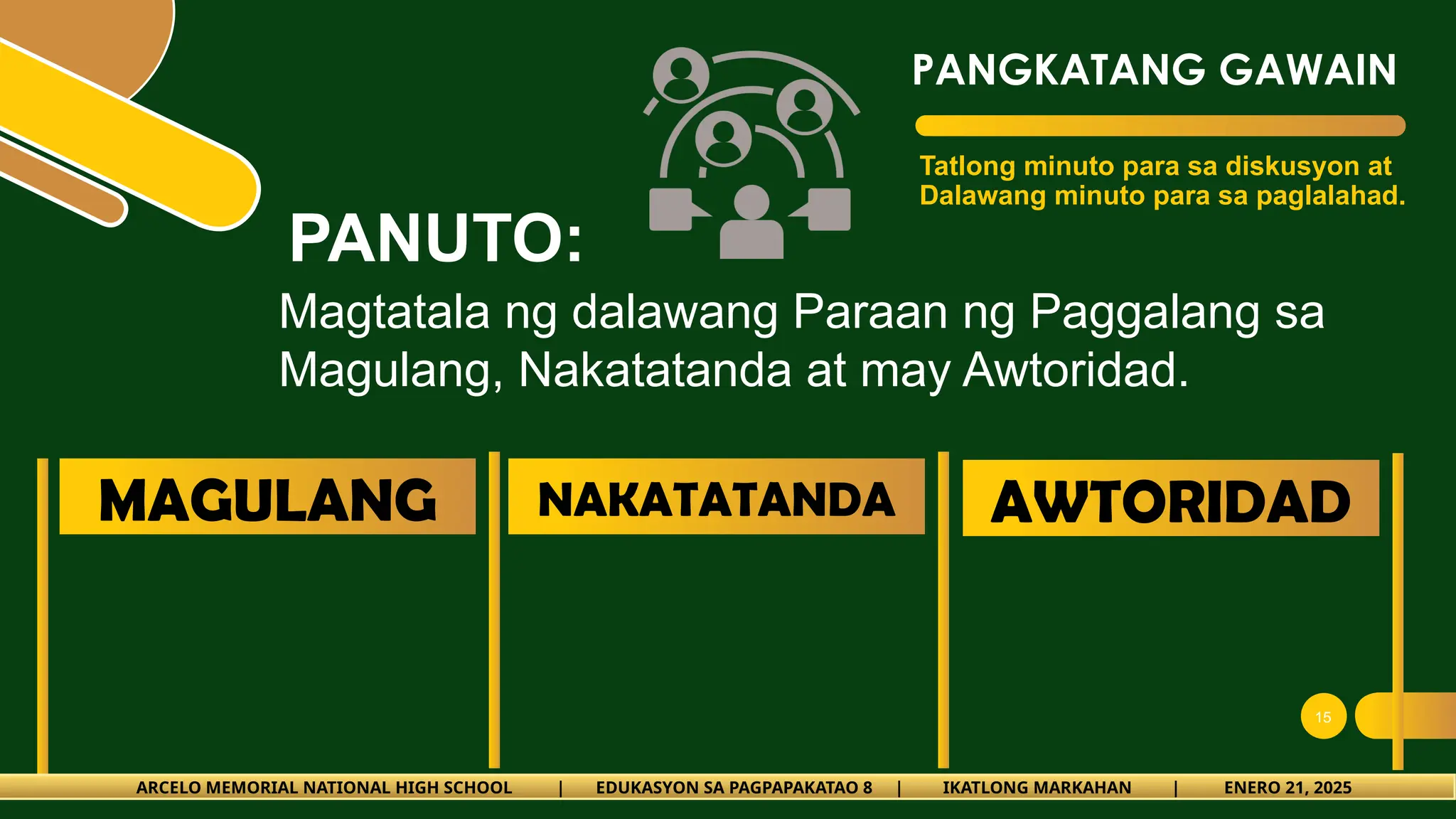 Mga Paraan sa Paggalang sa Magulang, Awtoridad at Nakakatanda | PPTX