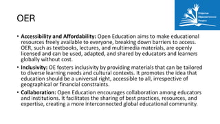 Empowering Education: The Symbiosis of Open Education/OER and ...