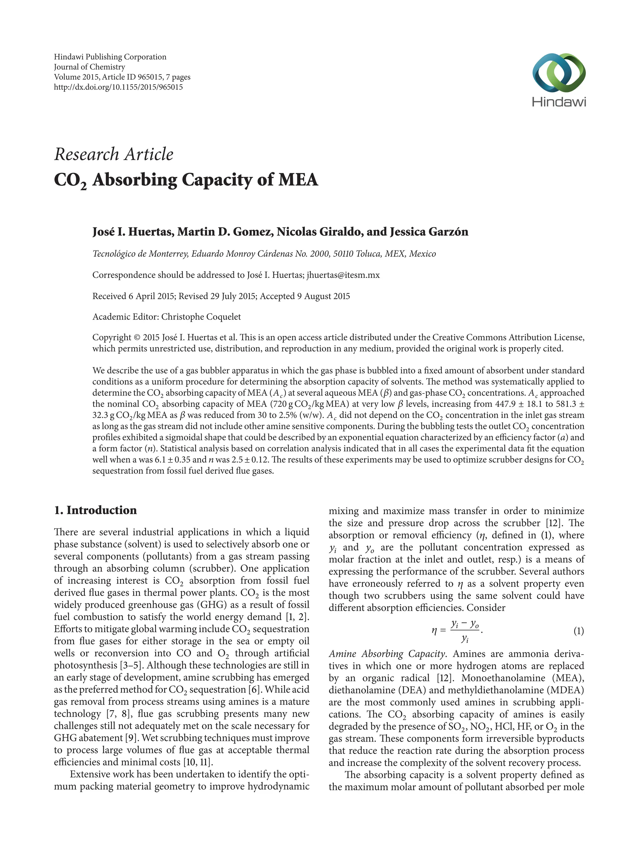 CO2 absorption in MEA solution report.pdf
