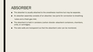 CO2 ABSORPTION SYSTEM in anesthesia.pptx