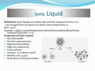 Ionic Liquid | PPT