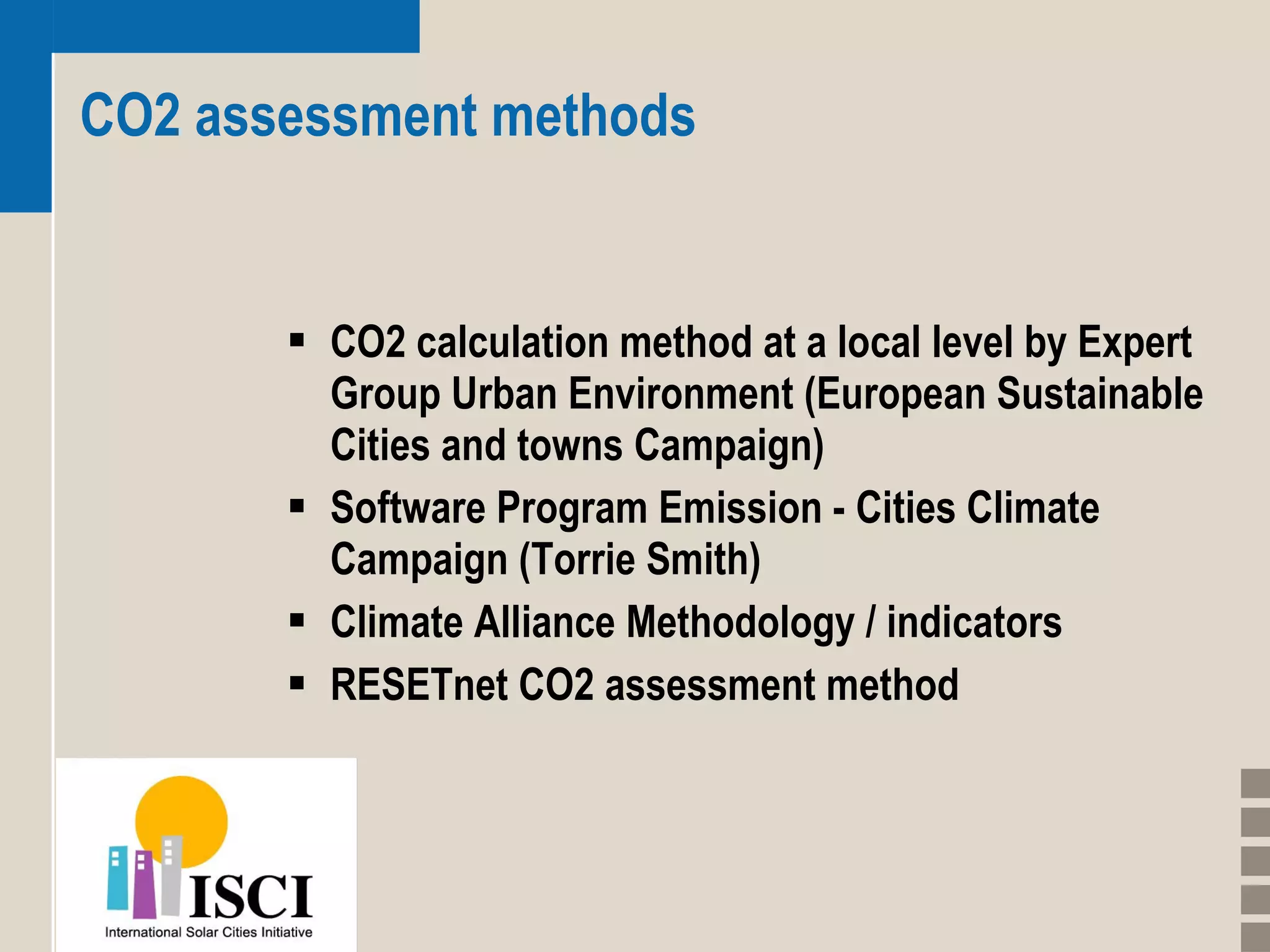 Co2 Balances in Cities | Chiel Boonstra | PPT