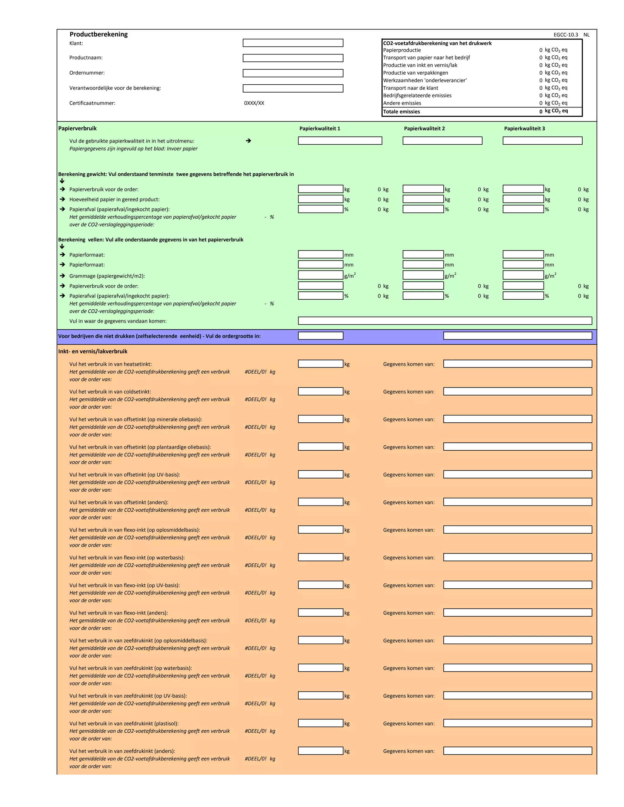 CO2 Calculator Spreadsheet | PDF