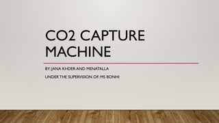 CO2 Capture Machine PDF CARBON.NNNNNpptx | PPTX
