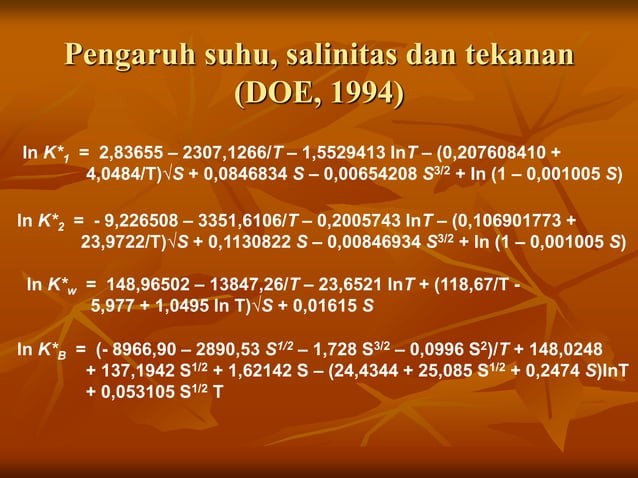Co2 di air laut | PPT